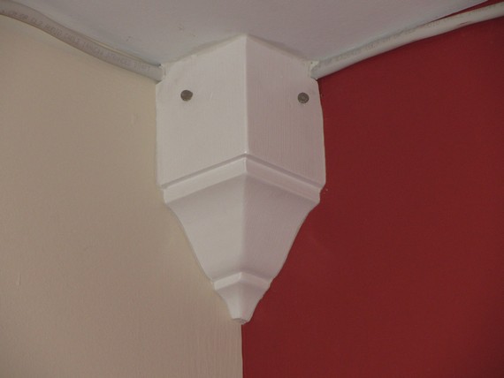 Crown Molding To Hide Speaker Wires On A Budget The Joy Of Moldings